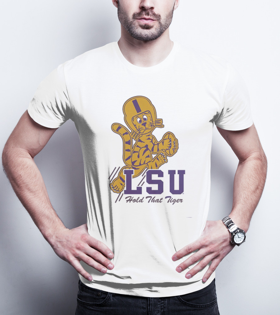 LSU Hold That Tiger Football Mascot T-Shirt