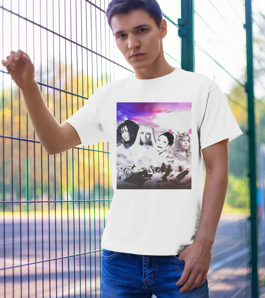 Kingkongkenn My Female Rap Mount Rushmore Nicki Minaj And Rihanna T-Shirt