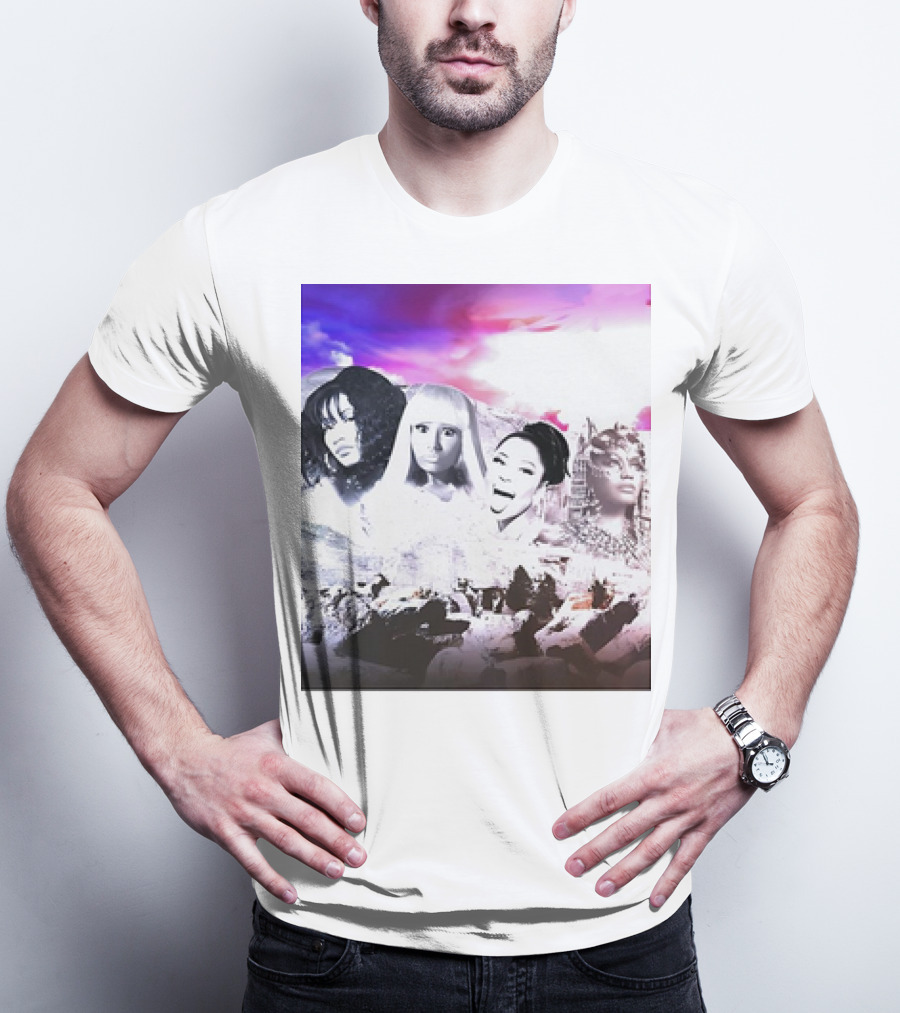 Kingkongkenn My Female Rap Mount Rushmore Nicki Minaj And Rihanna T-Shirt