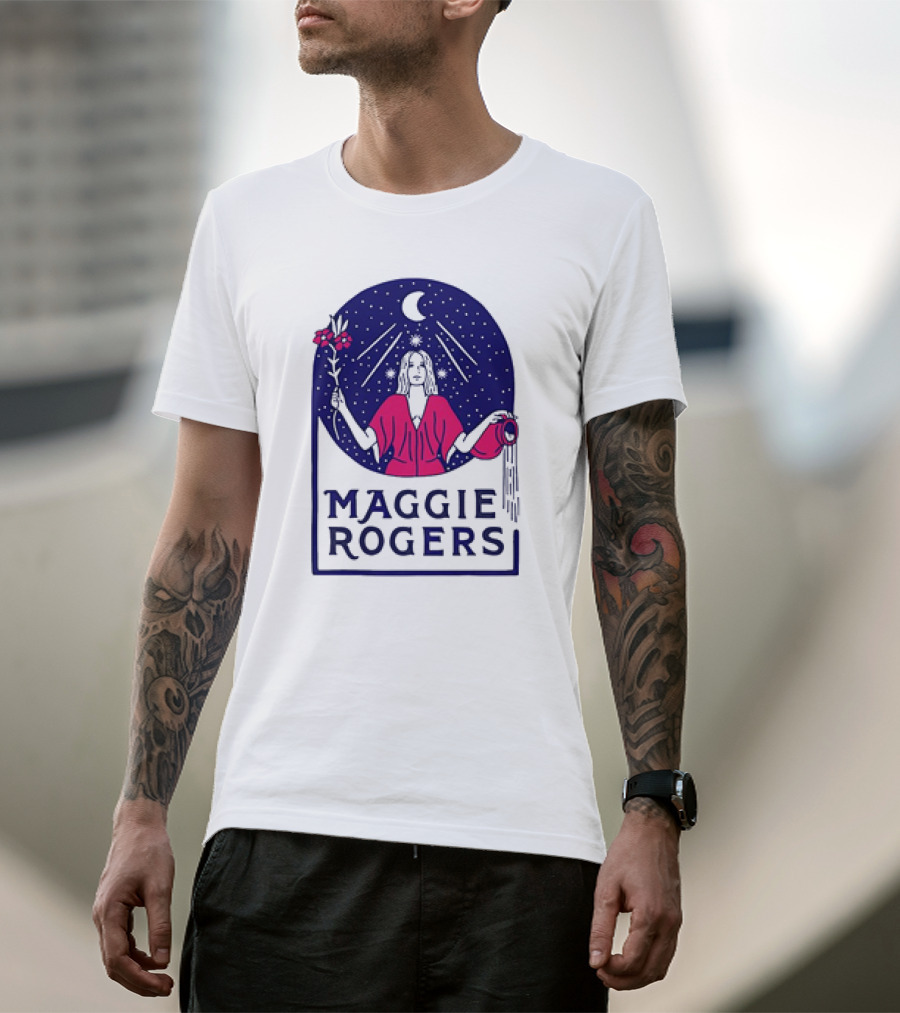 Maggie Rogers The Magi Celestial Moon Starry Night Water Bearer T-Shirt