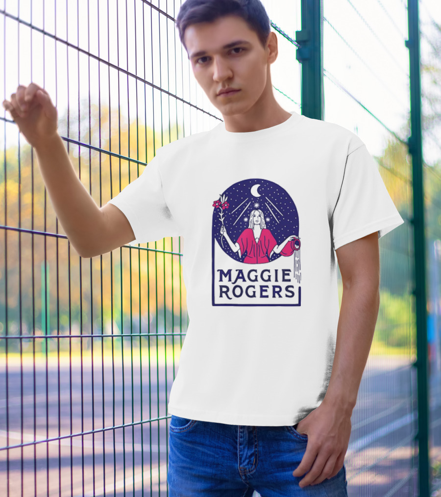 Maggie Rogers The Magi Celestial Moon Starry Night Water Bearer T-Shirt