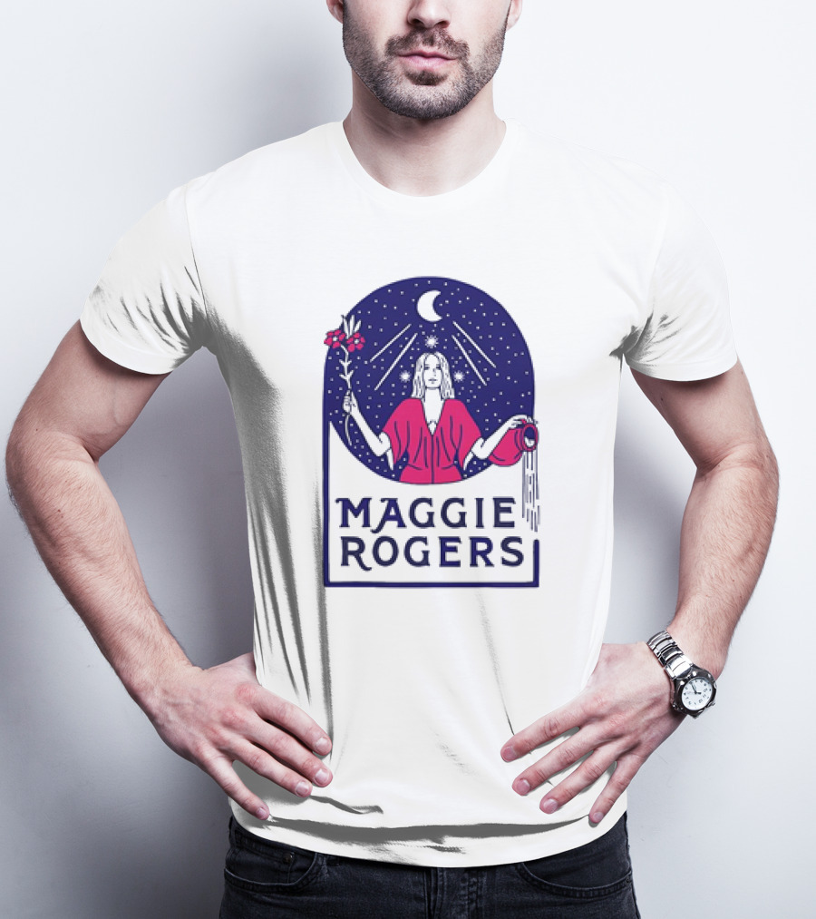 Maggie Rogers The Magi Celestial Moon Starry Night Water Bearer T-Shirt