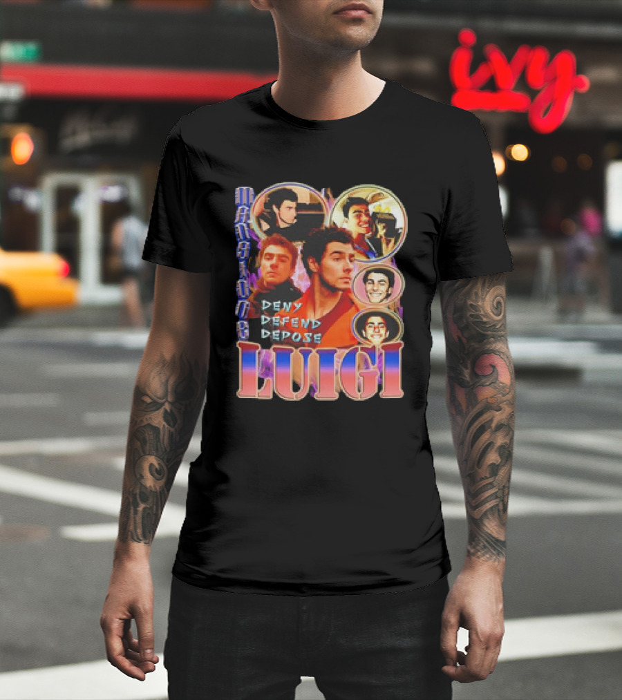 Mansion Party Luigi Deny Defend Depose T-Shirt
