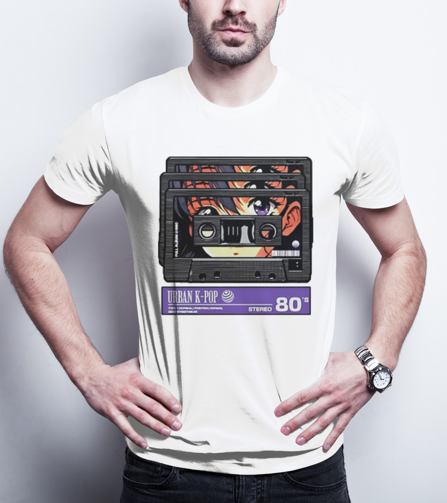 Cassette Tape Urban K-Pop Stereo 80’s Anime T-Shirt