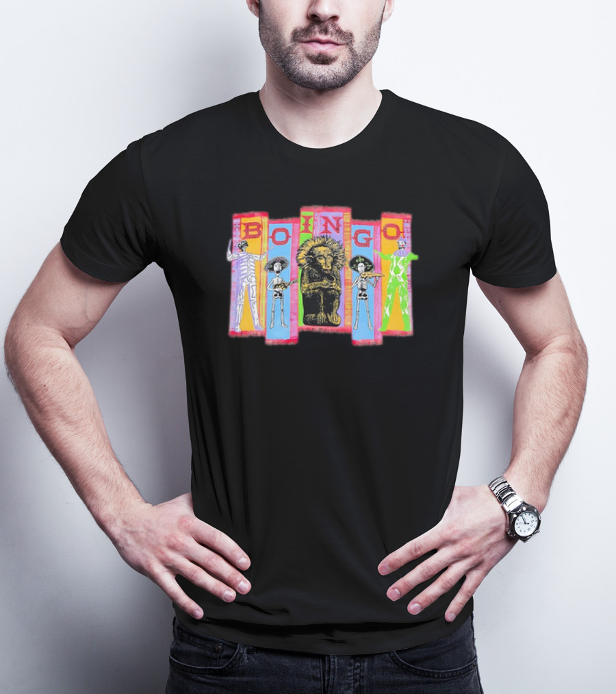 Oingo Boingo 1994 Vintage Skeletons Lion T-Shirt