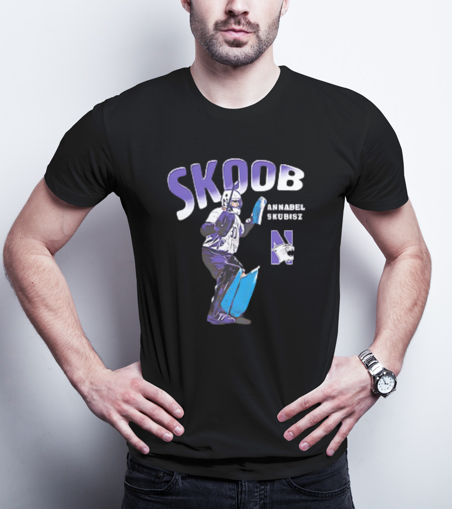 SKOOB Annabel Skubisz Northwestern Wildcats 90s Field Hockey T-Shirt