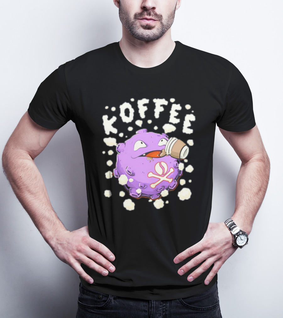 Koffing Drinking Koffee With Coffee Mug T-Shirt