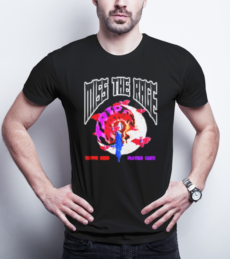 Miss The Rage Trip At Knight Trippie Redd Playboi Carti Lunar Bat Vision T-Shirt