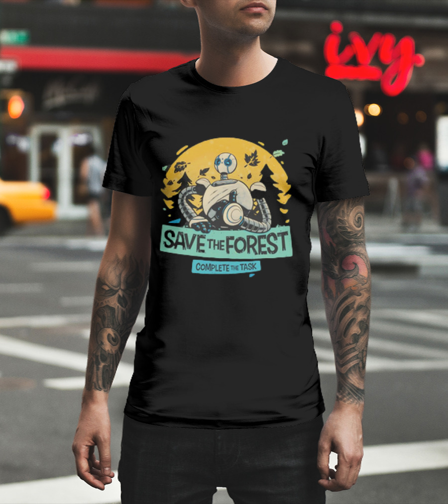 Save The Forest Complete The Task Roz The Wild Robots T-Shirt