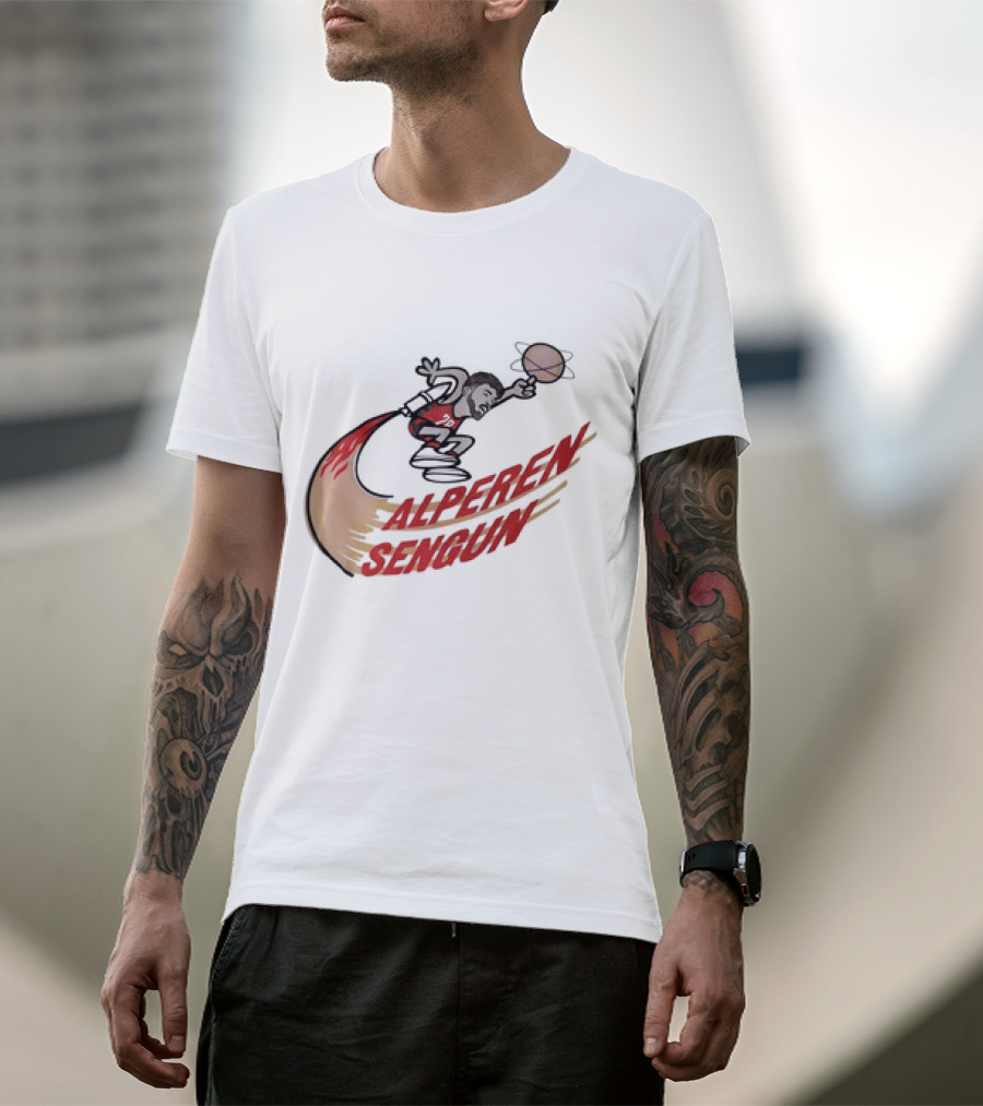 Alperen Sengun Houston Rockets Cartoon Basketball T-Shirt