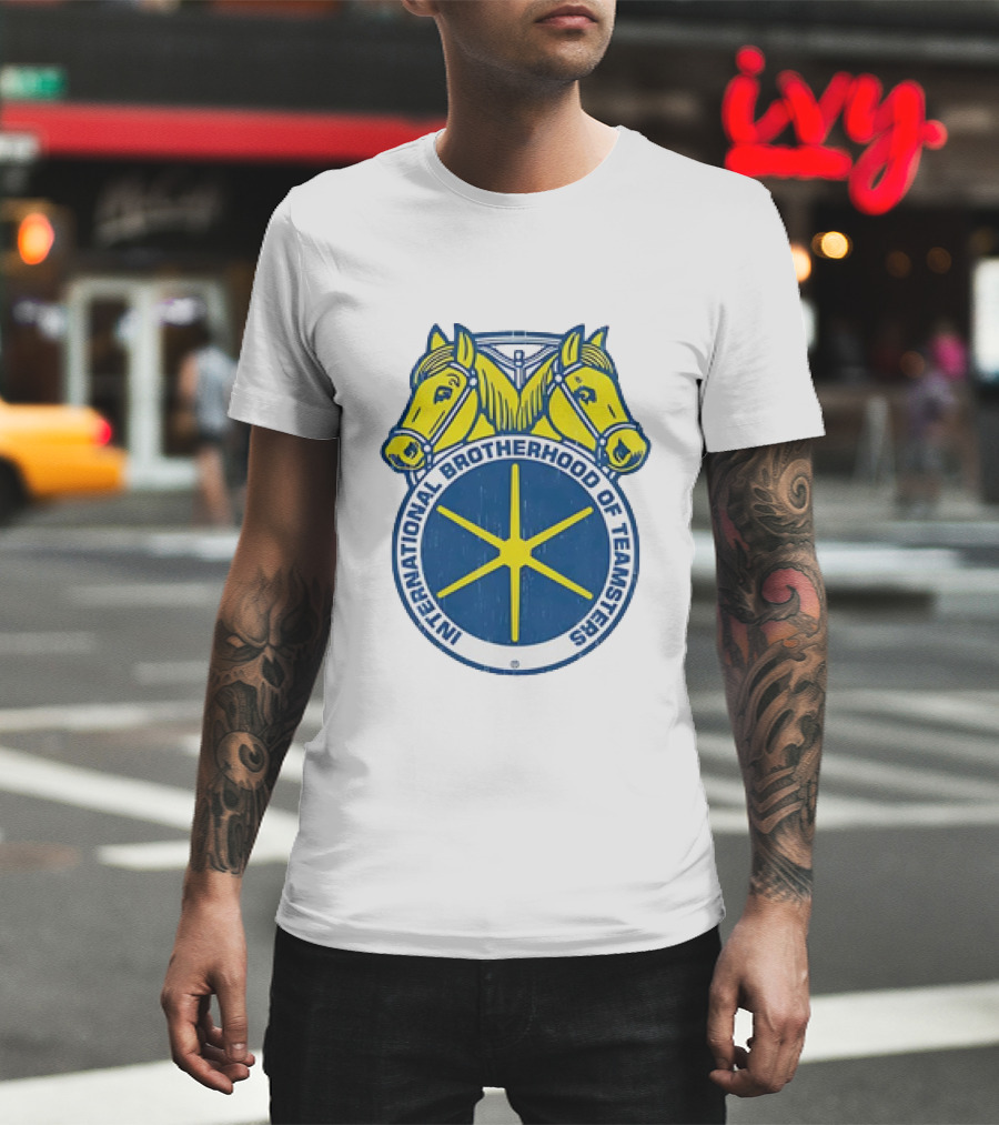International Brotherhood Of Teamsters Emblem With Dual Horses T-Shirt