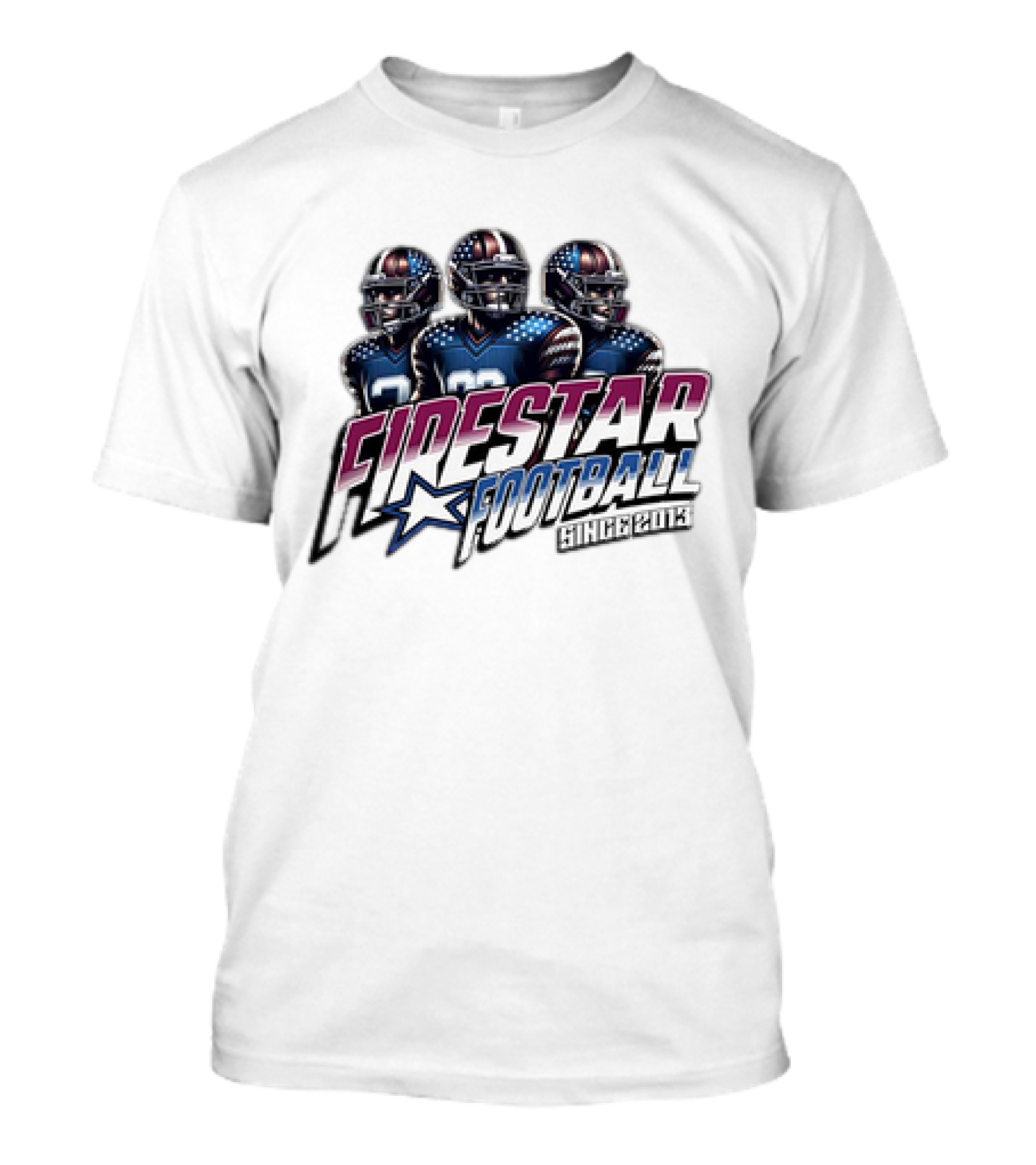 Firestar Football Since 2013 Team Players Star T-Shirt