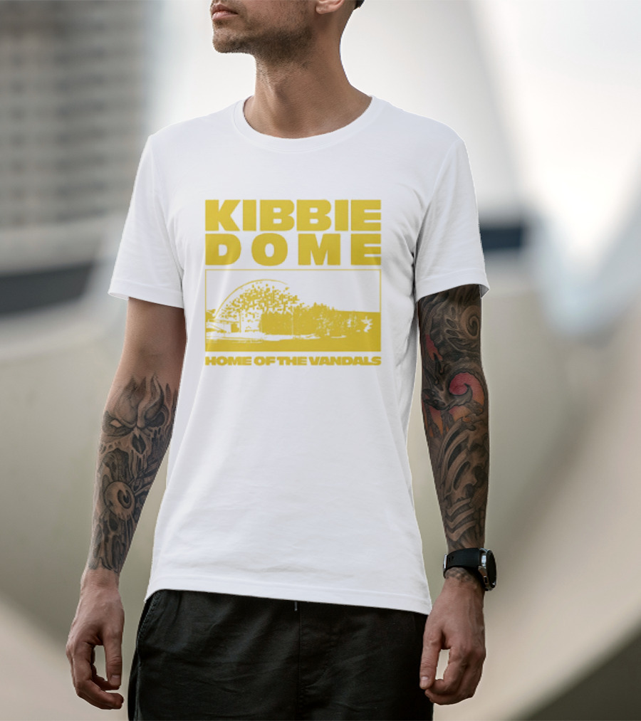 Kibbie Dome Home Of The Vandals Idaho Vintage Newspaper T-Shirt