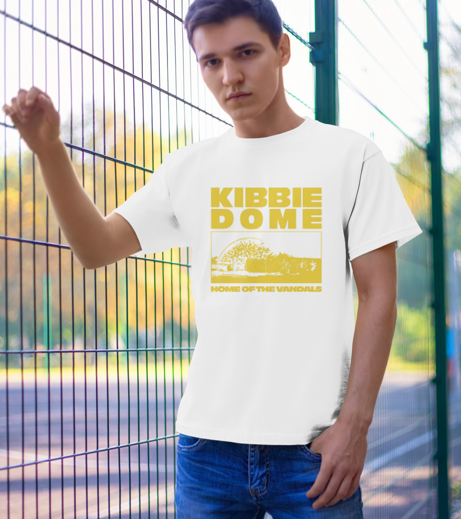 Kibbie Dome Home Of The Vandals Idaho Vintage Newspaper T-Shirt