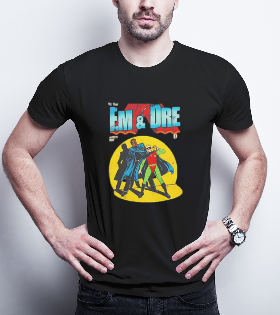 The Real Em And Dre Comic Superheroes Issue One T-Shirt