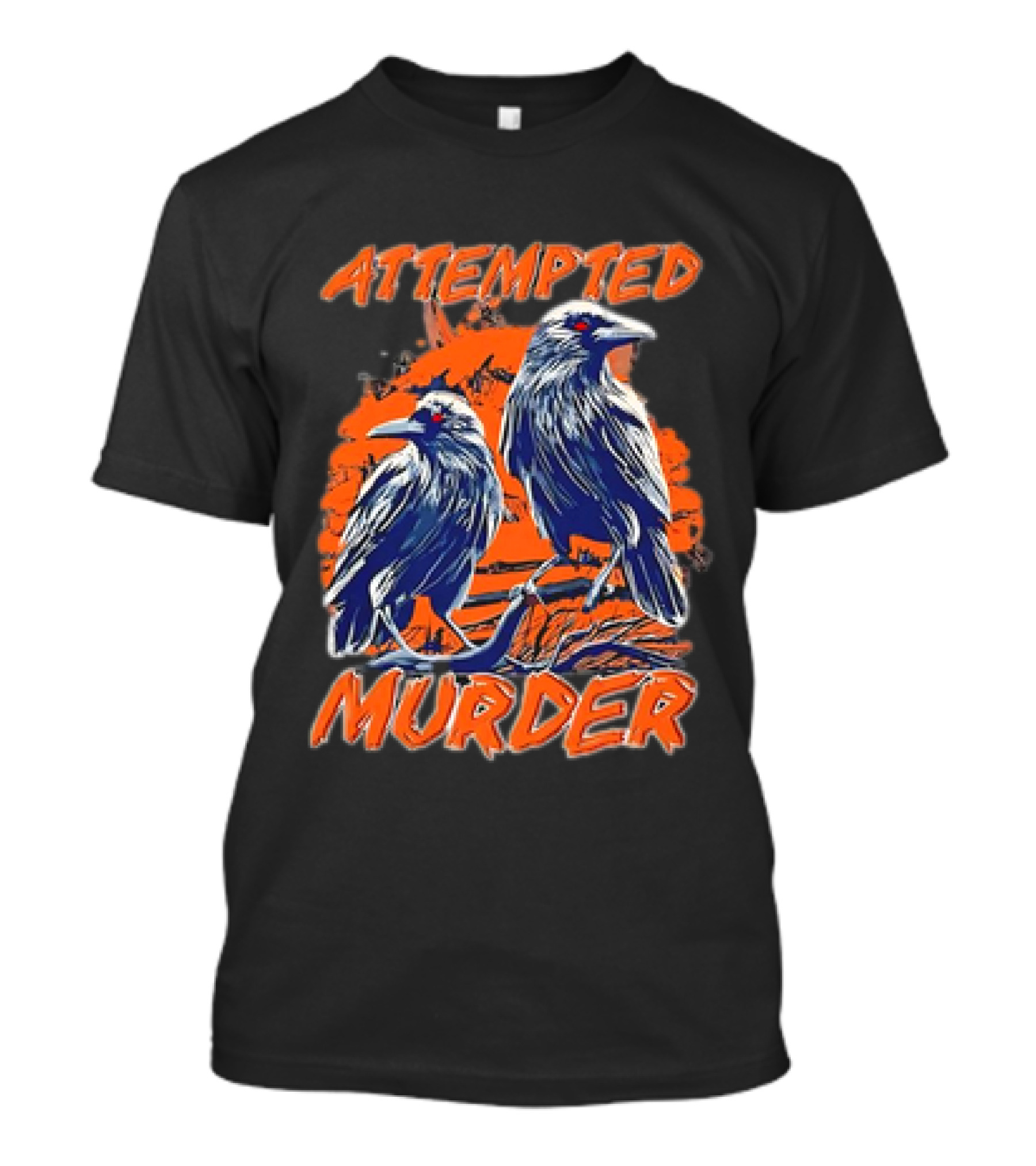 Attempted Murder Vintage Ravens T-Shirt