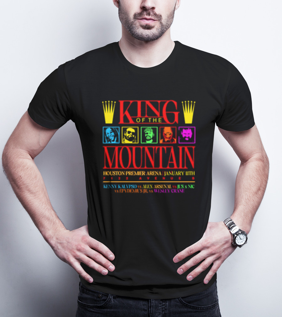 WrestleRave King Of The Mountain Houston Premier Arena January 11th T-Shirt