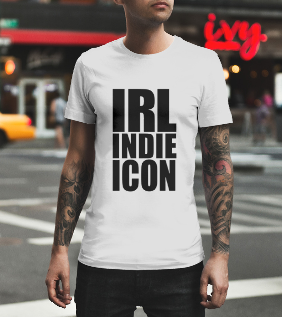 IRL Indie Icon Text Block T-Shirt