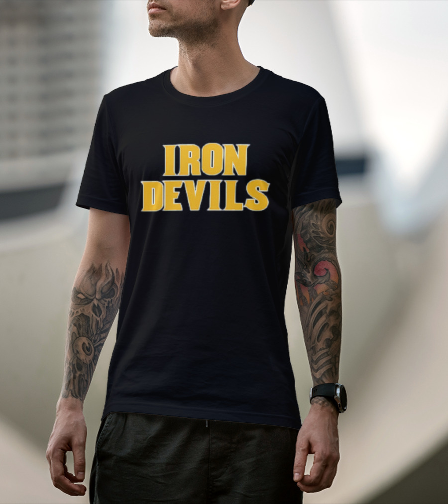 ASU Iron Devils Team Symbol Iconic Yellow T-Shirt