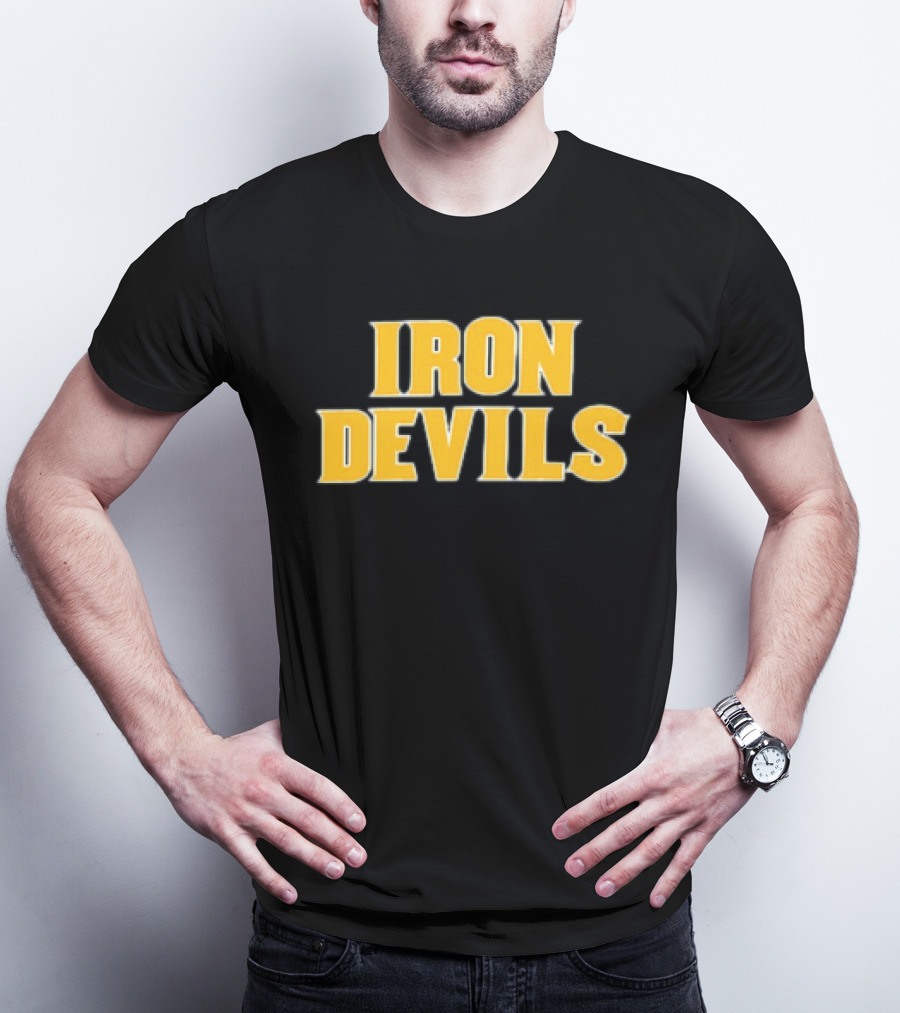 ASU Iron Devils Team Symbol Iconic Yellow T-Shirt