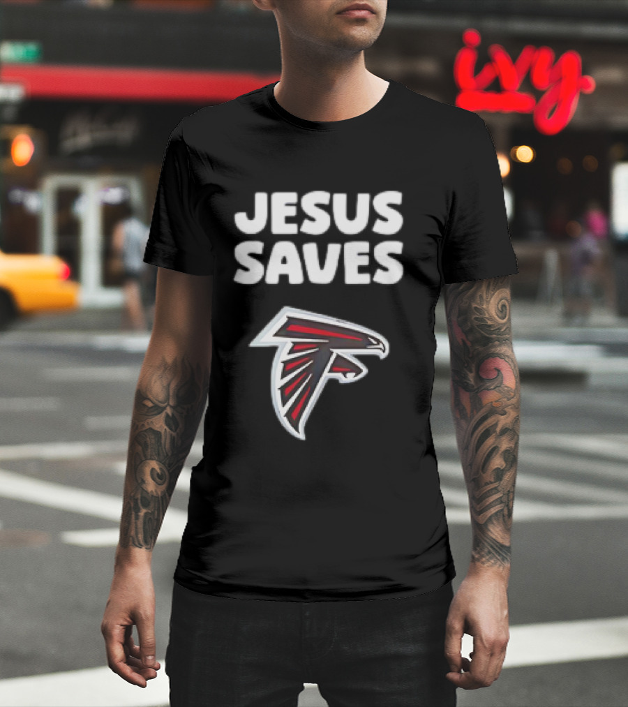 Atlanta Falcons Jesus Saves T-Shirt