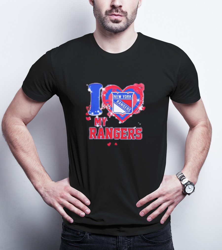 I Love My New York Rangers Heart T-Shirt