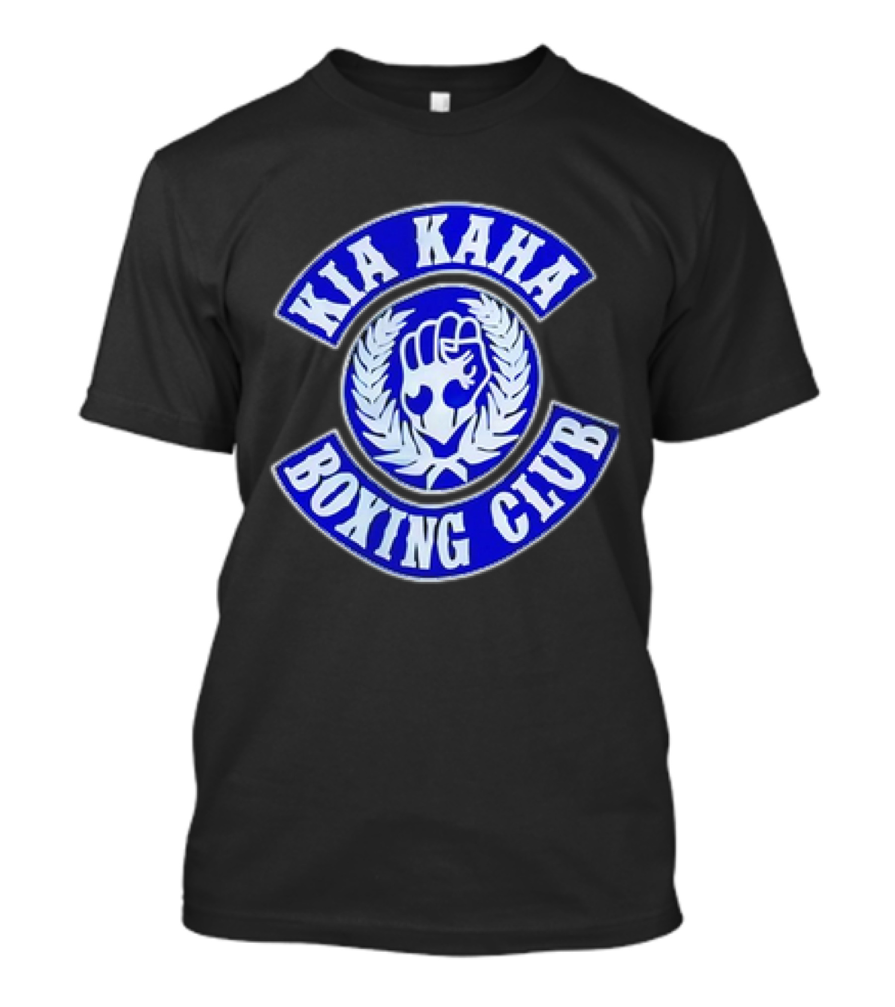 Kia Kaha Boxing Club Fist Logo With Laurel Wreath T-Shirt