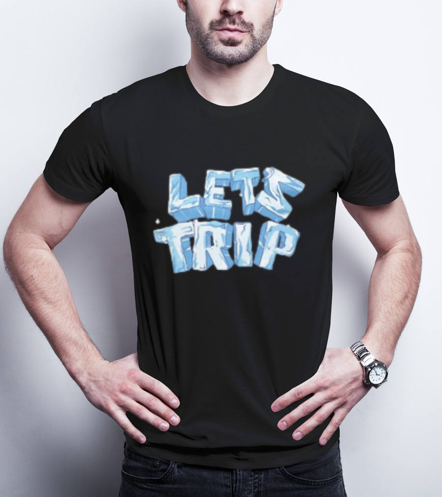 LET'S TRIP ICE BLOCK LETTERING T-Shirt