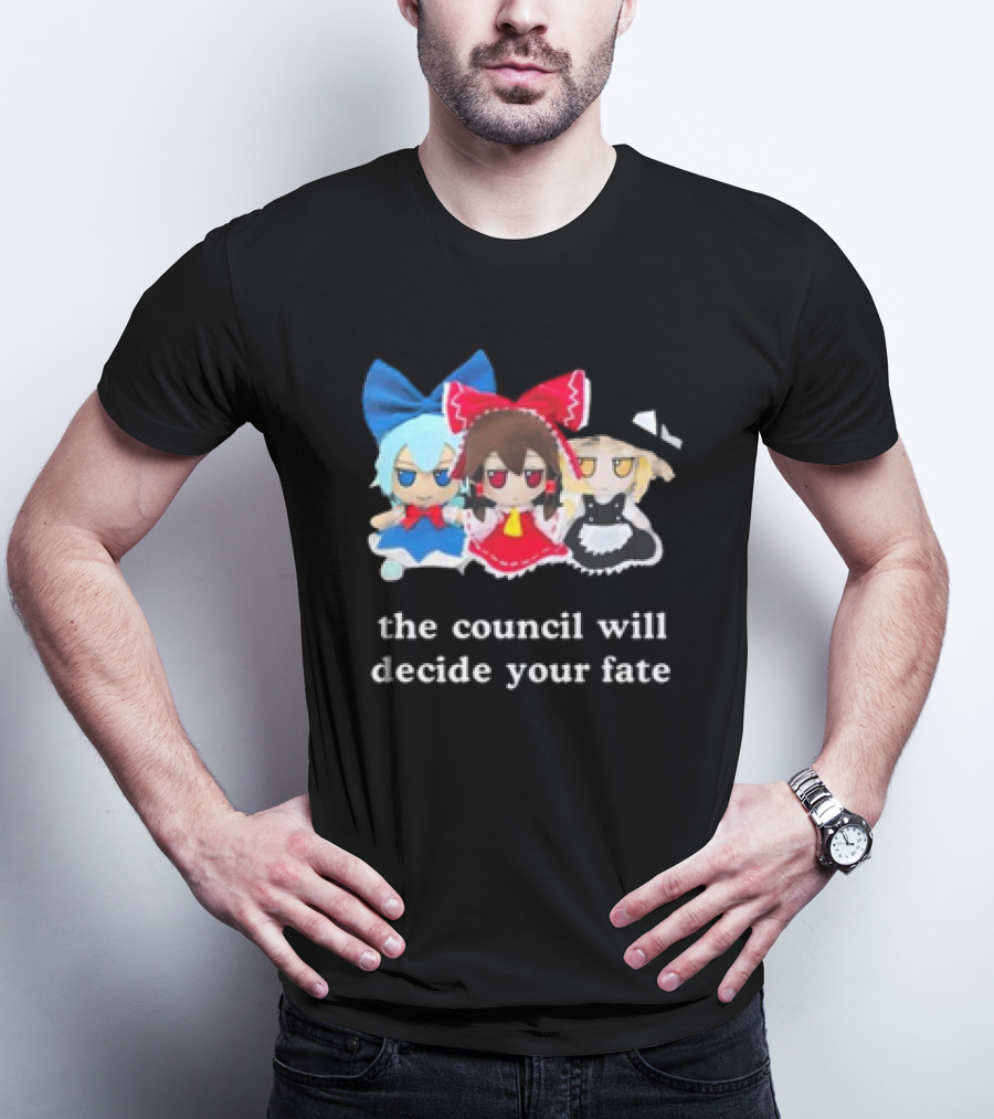 The Council Will Decide Your Fate Touhou Cirno Marisa Reimu Dolls T-Shirt