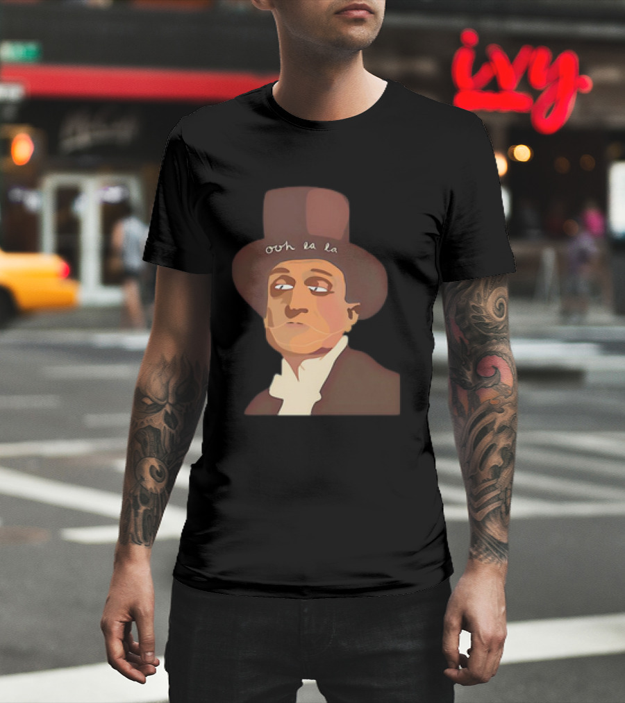 The Man Ooh La La Top Hat Gentleman Vintage Caricature Essential T-Shirt