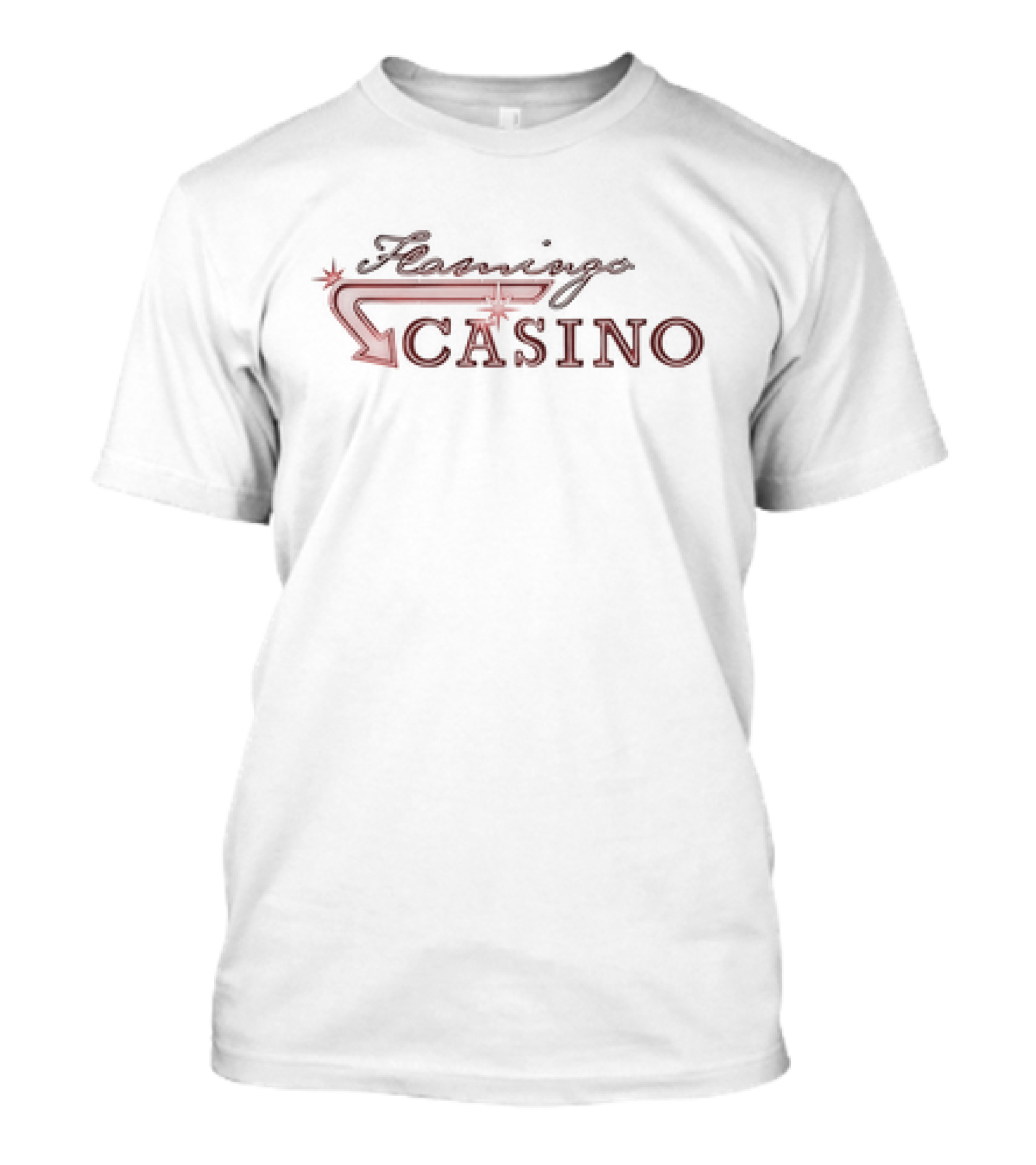 Flamingo Casino I Love Gambling Retro Casino T-Shirt