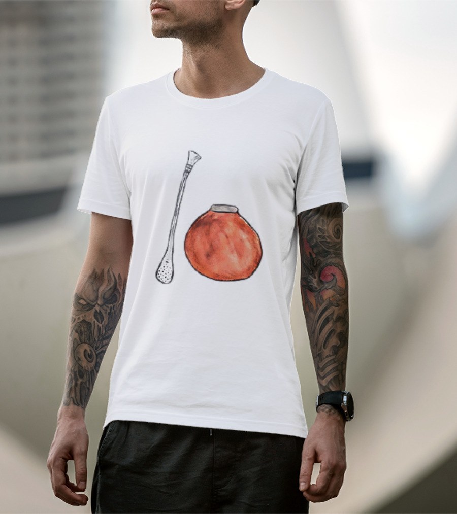 Matte And Bombilla Classic Gourd And Straw T-Shirt