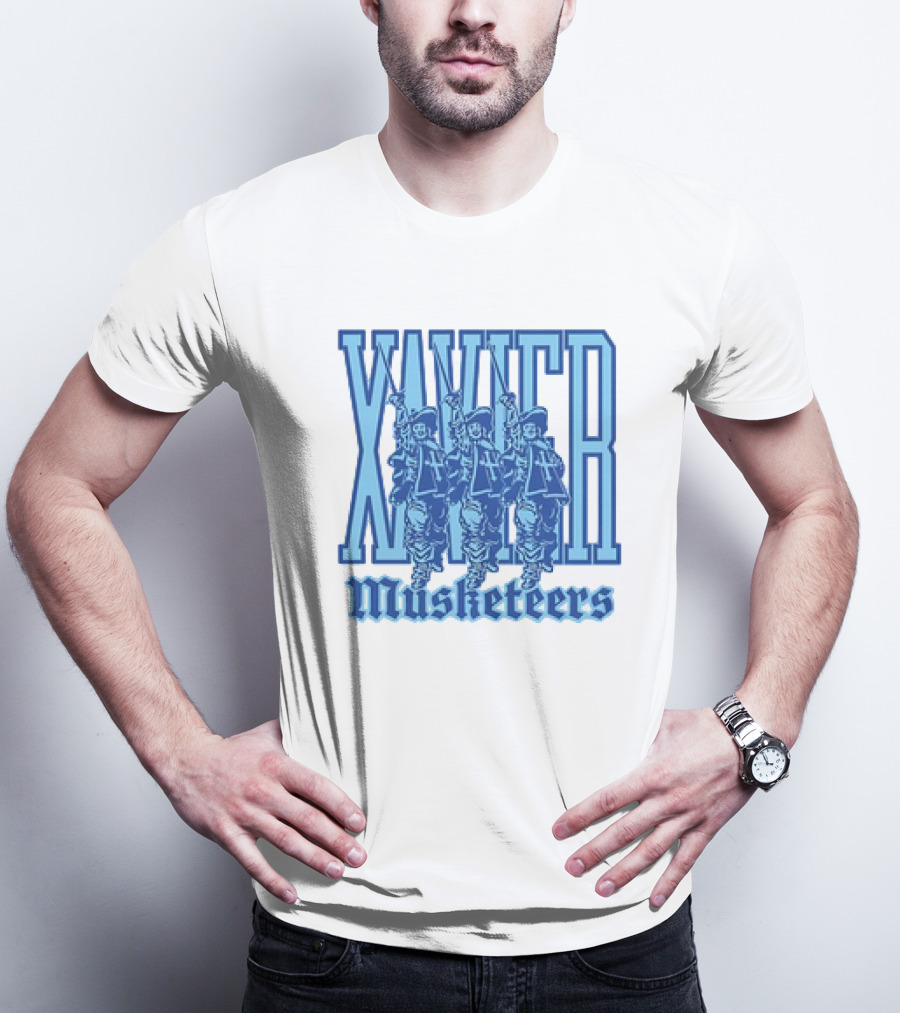 Xavier Musketeers Men's Basketball Three Musketeers Vintage T-Shirt
