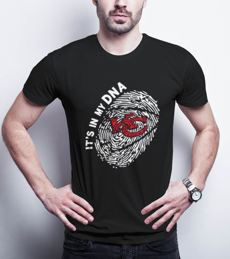Kansas City Chiefs It's In My DNA Fingerprint T-Shirt