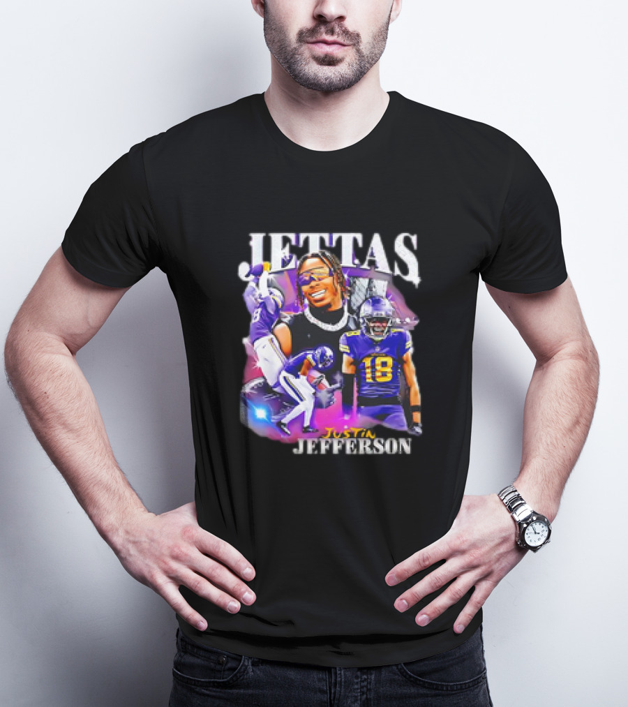 Jettas Justin Jefferson Minnesota Vikings 90s T-Shirt