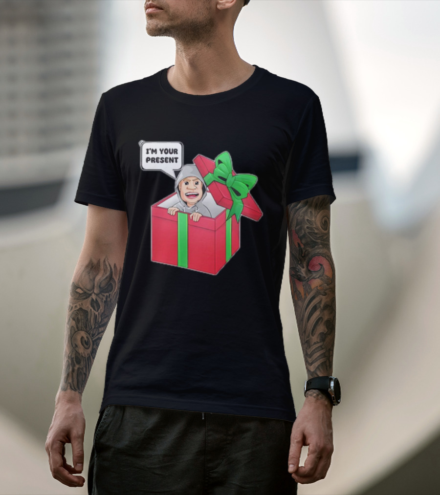Artem Potokin I’m Your Present Cartoon Character In Gift Box T-Shirt