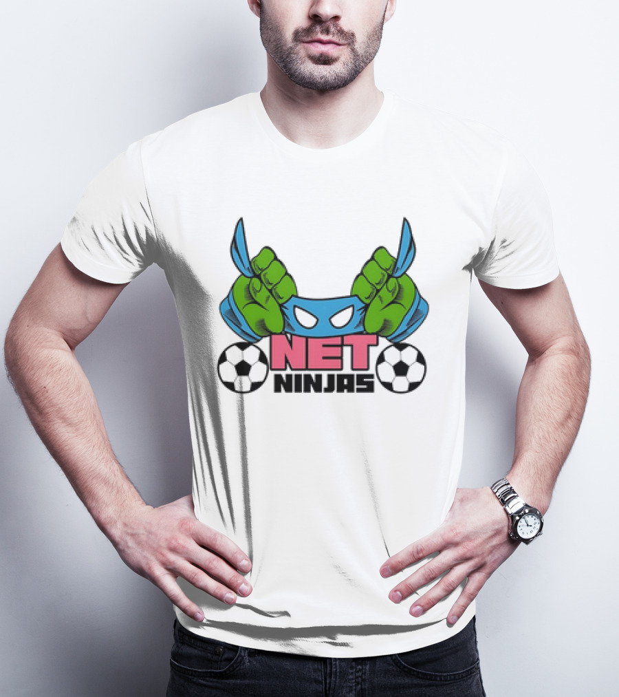 Teenage Mutant Ninja Turtles Net Ninjas Soccer Sports Fan Favorite Adult T-Shirt