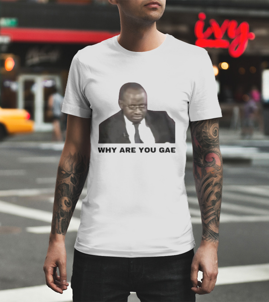 Uganda Gay Rights Interview Why Are You Gae Meme Iconic Image T-Shirt