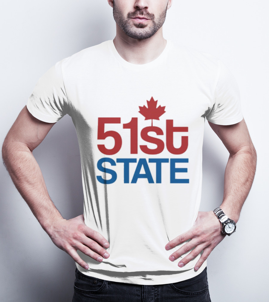 Canada 51st State Maple Leaf T-Shirt
