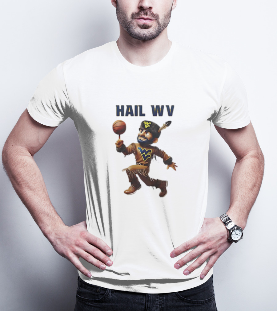 West Virginia Mountaineers Hail WV Basketball 2025 Mascot T-Shirt