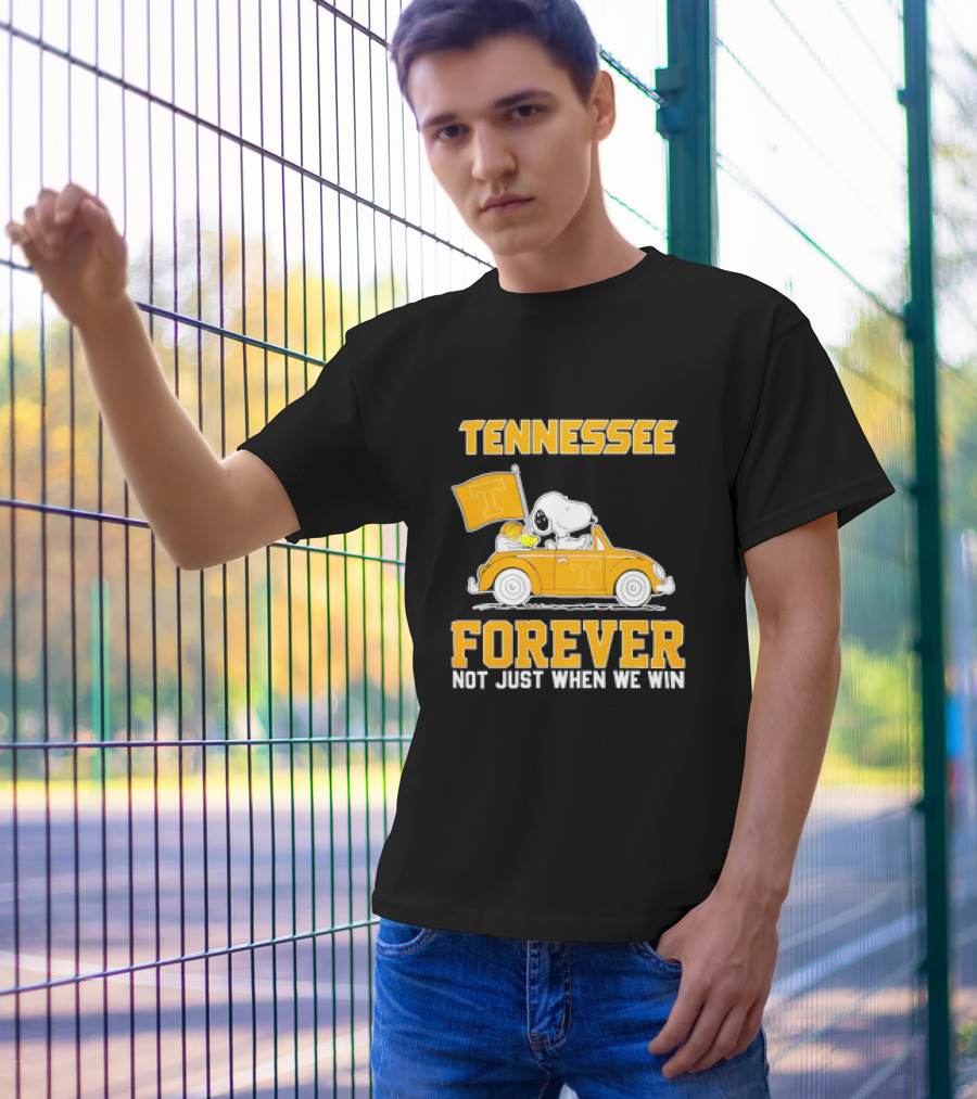 Tennessee Forever Snoopy And Woodstock Not Just When We Win T-Shirt