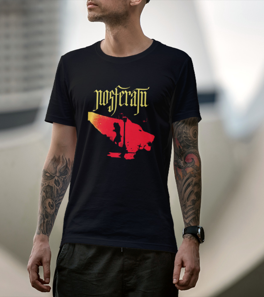 Nosferatu Vampire Silhouette Boat Scene T-Shirt