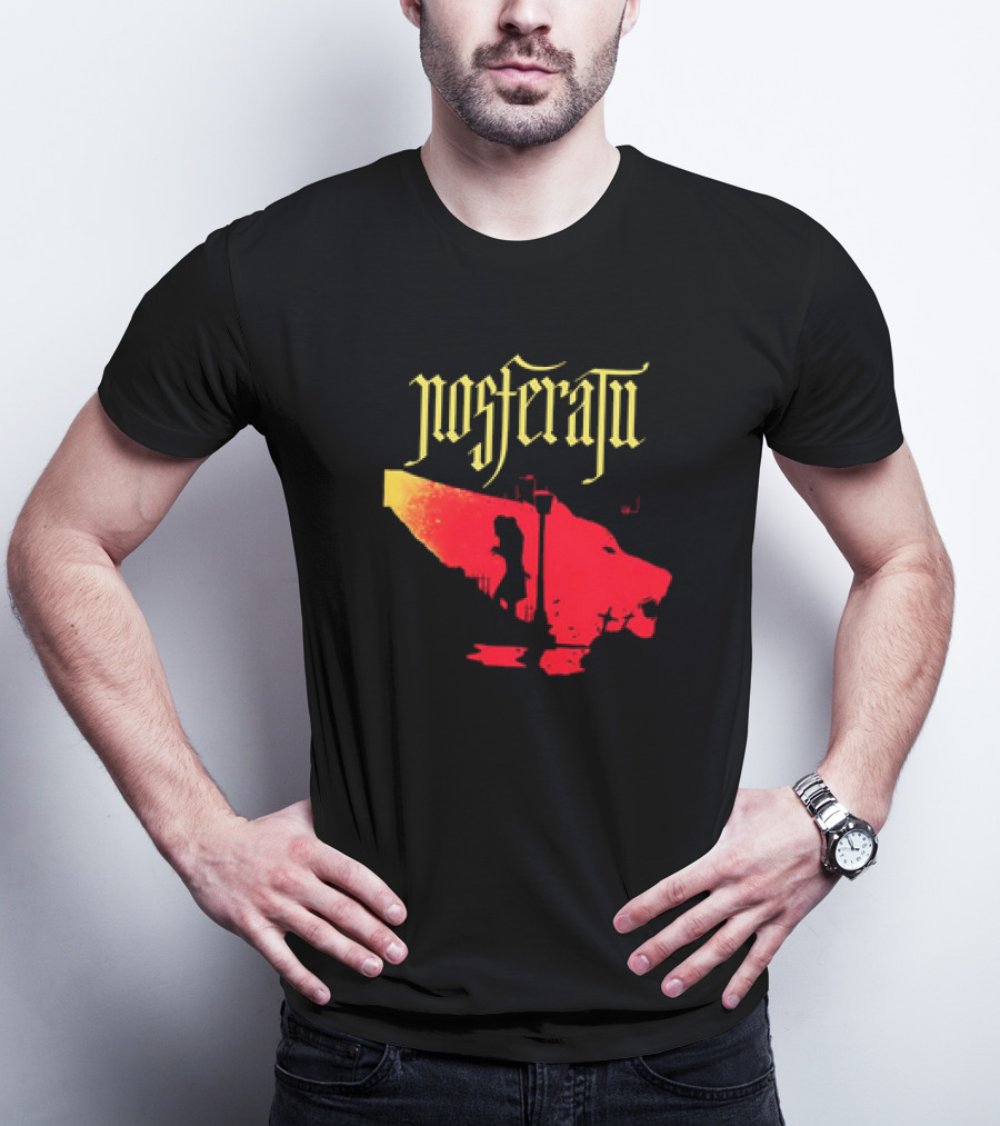 Nosferatu Vampire Silhouette Boat Scene T-Shirt