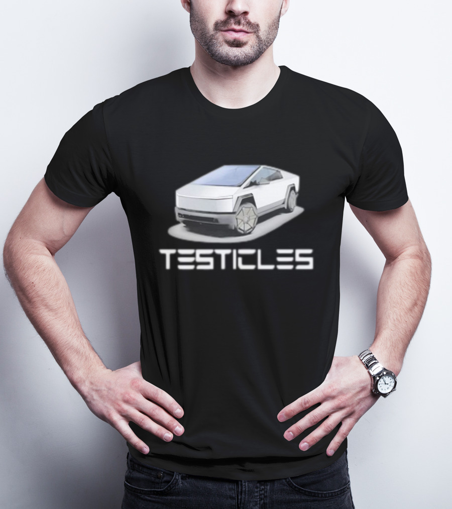 Testicles Cybertruck Parody Vintage Car T-Shirt