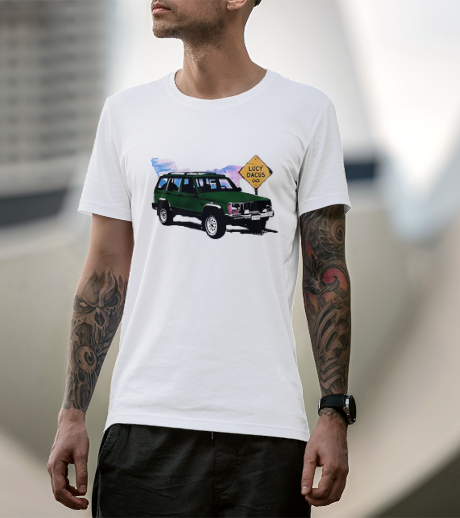 Lucy Dacus Green Truck Road Sign Infinity T-Shirt