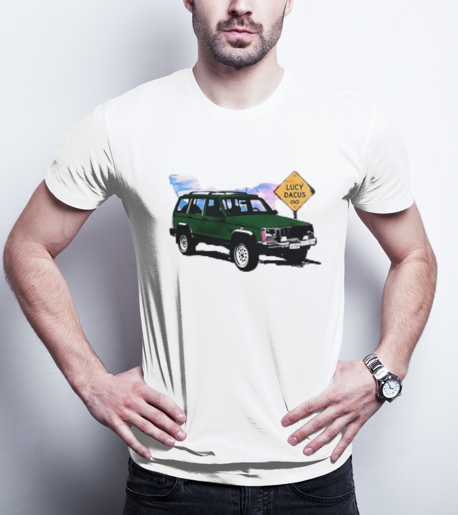 Lucy Dacus Green Truck Road Sign Infinity T-Shirt