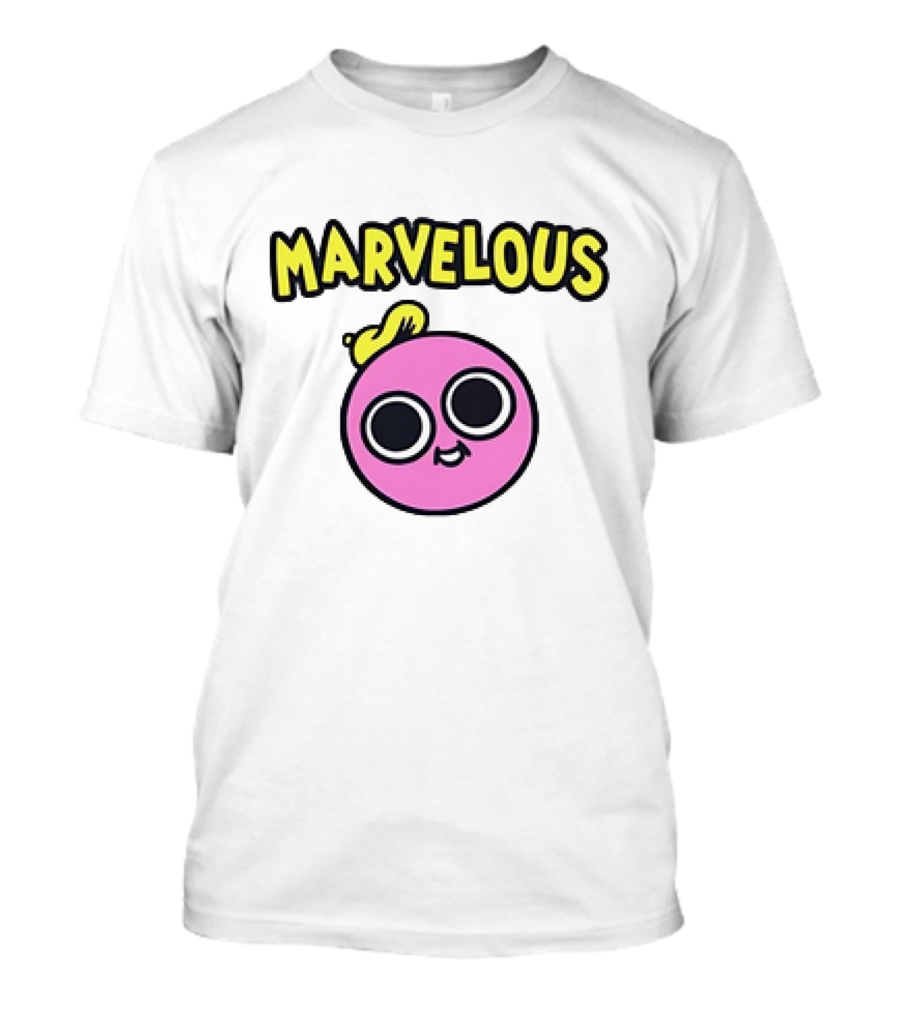 MARVELOUS Cute Pink Smiley Face with Large ...T-Shirt MARVELOUS Cute Pink Smiley Face with Large ...T-Shirt