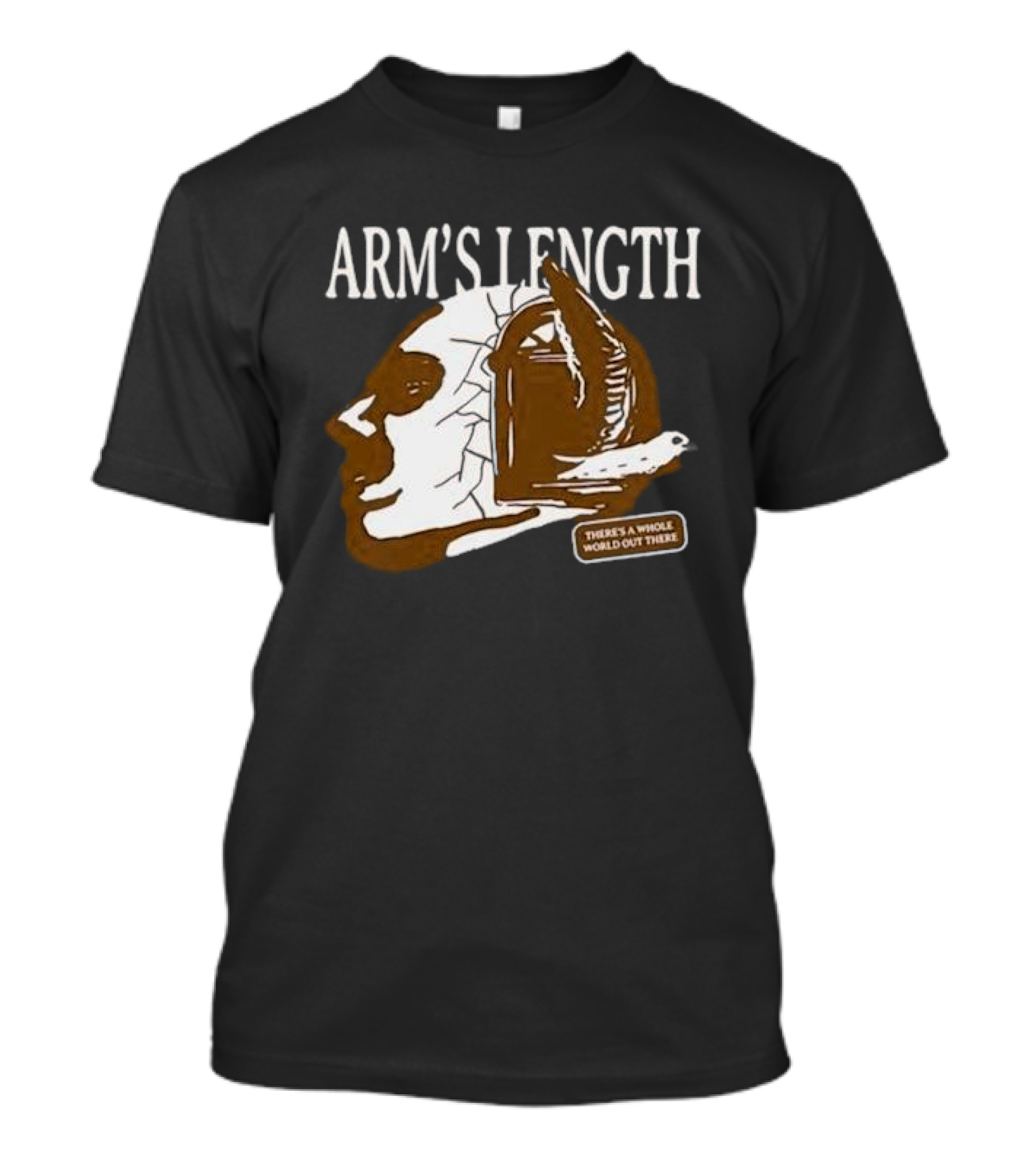 Arm’s Length Headphone Concept There’s A Whole World Out There T-Shirt