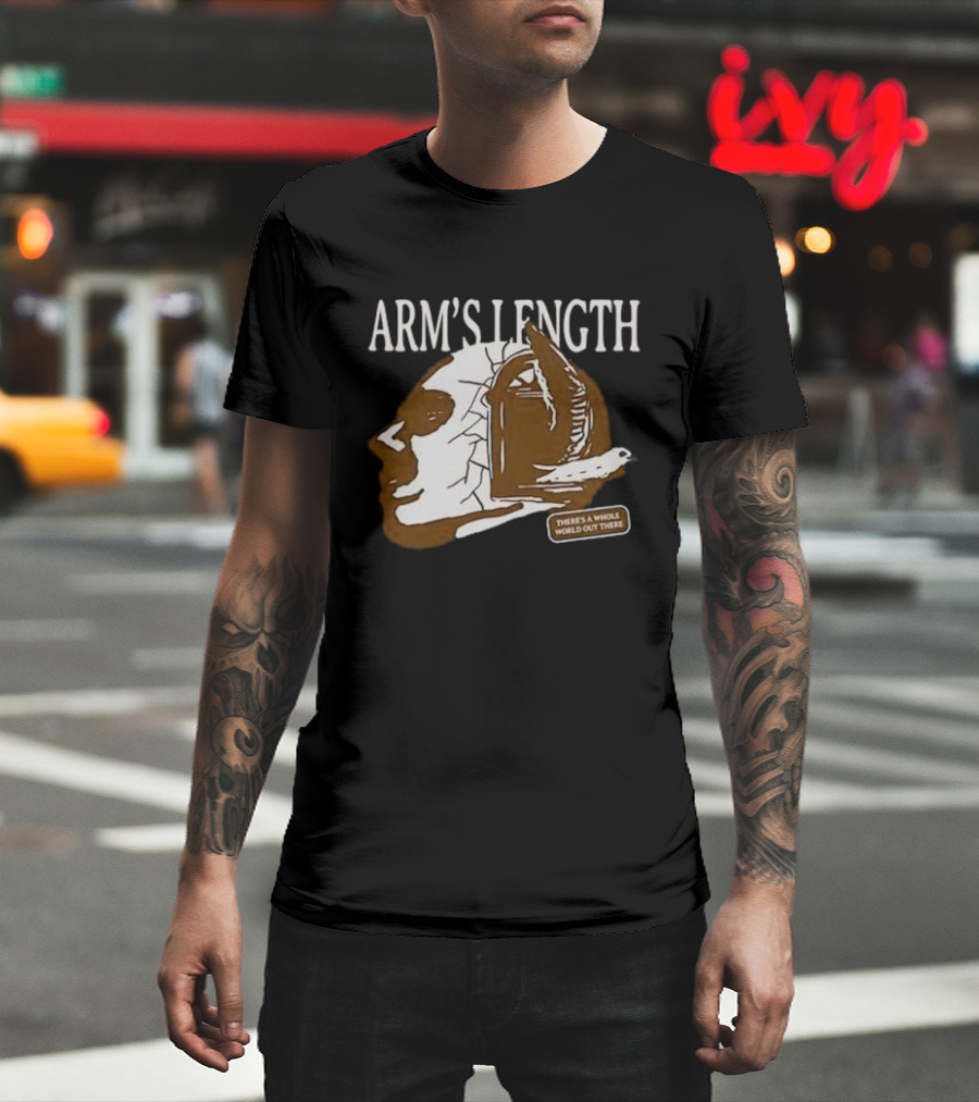 Arm’s Length Headphone Concept There’s A Whole World Out There T-Shirt