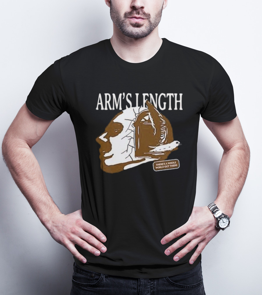 Arm’s Length Headphone Concept There’s A Whole World Out There T-Shirt